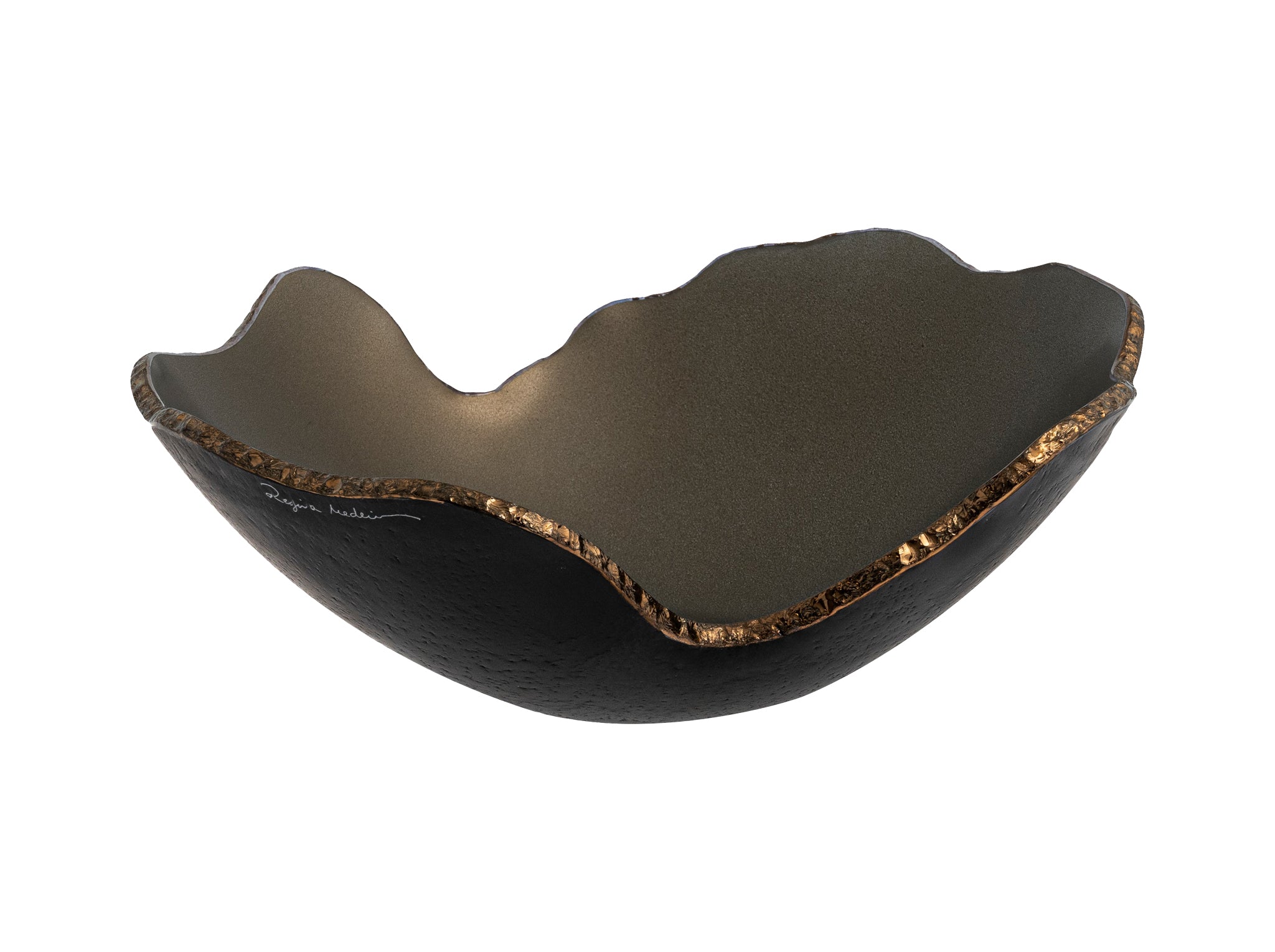 Schale Mapa matt black topo bronze 30 – Rauschkonzept
